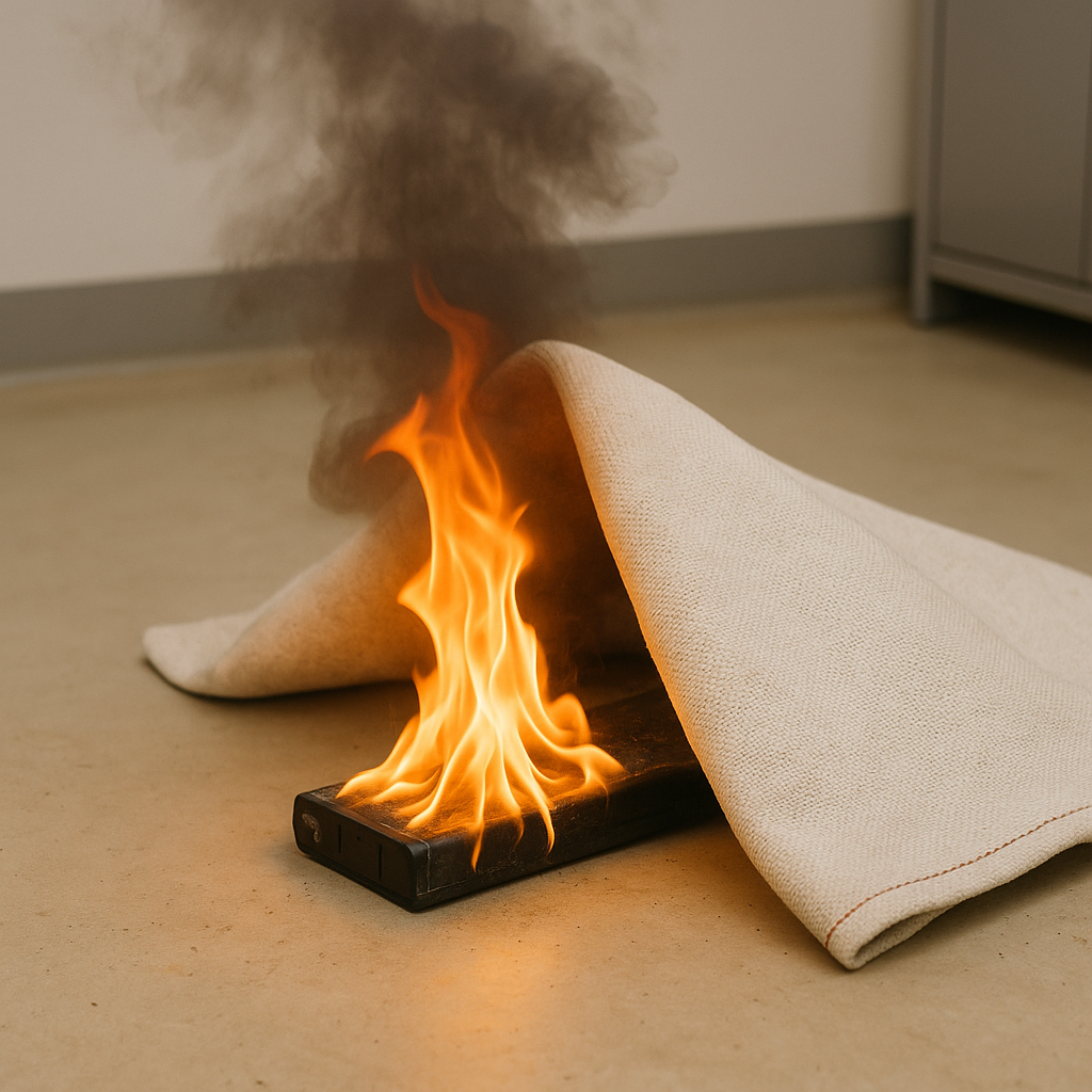 Lithium battery fire blanket - Fire Safety Solutions Company Singapore ...
